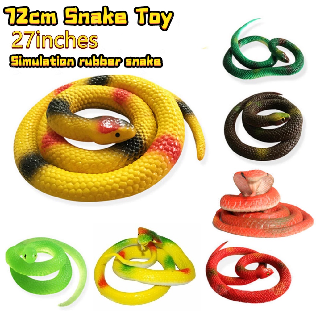 Simulation snake toy/soft rubber simulation TPR75cm toy snake/rubber ...