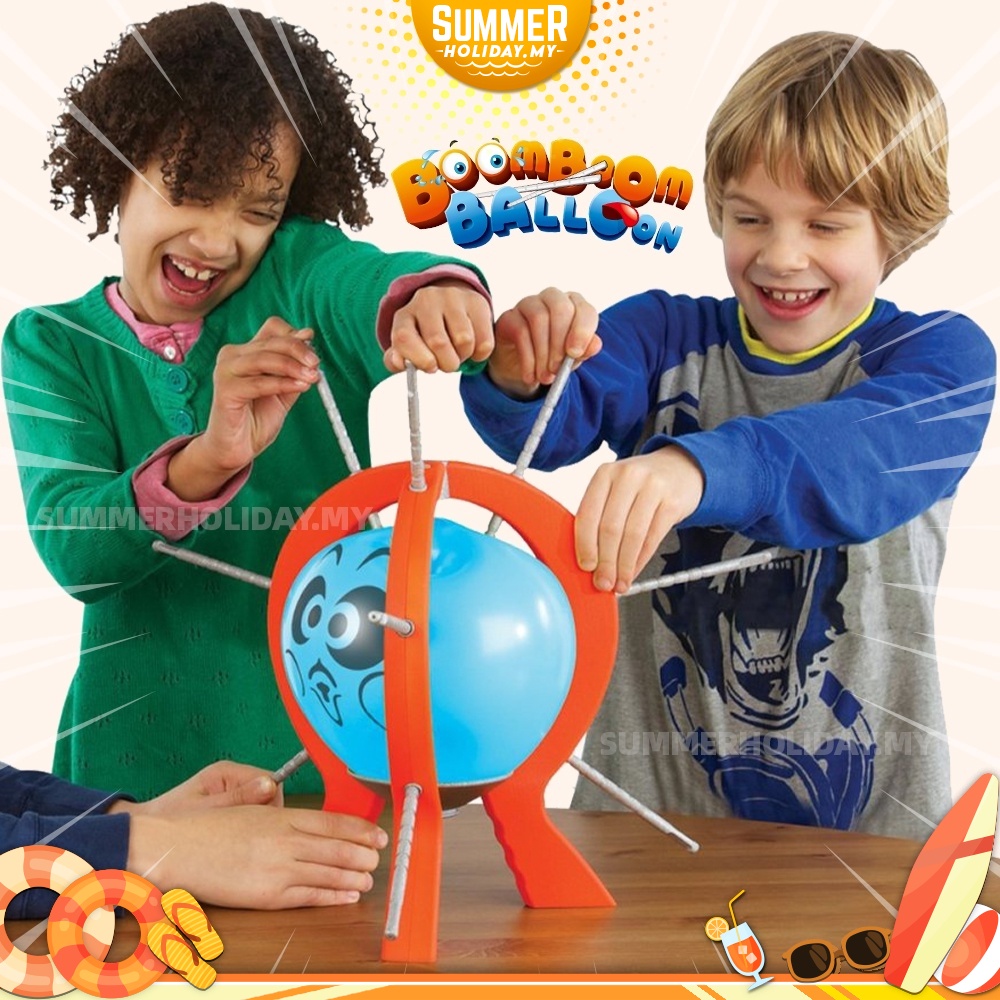 Boom Boom Balloon Poke Squeeze Party Multiplayer Family Time Board Game ...