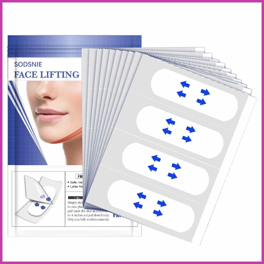 Facelift Tapes Invisible Face Lift Tape Neck Lift Stickers Face Slimmer ...
