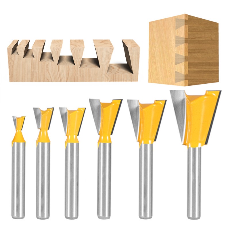 1/4 Shank Dovetail Joint Router Bit 子口荀燕尾木工铣刀 | Shopee Malaysia
