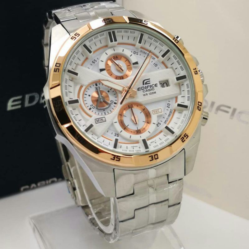 Casio Edifice White Model 556DY | Shopee Malaysia