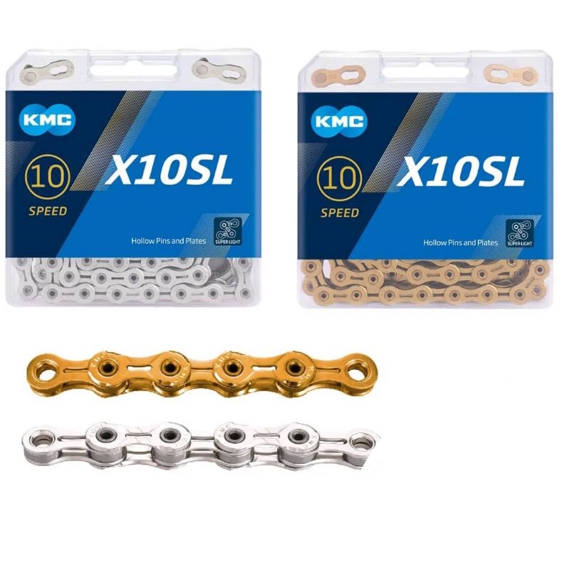Basikal KMC X10SL X10 Bicycle Chain 10 Speed Bicycle Chain with Magic ...