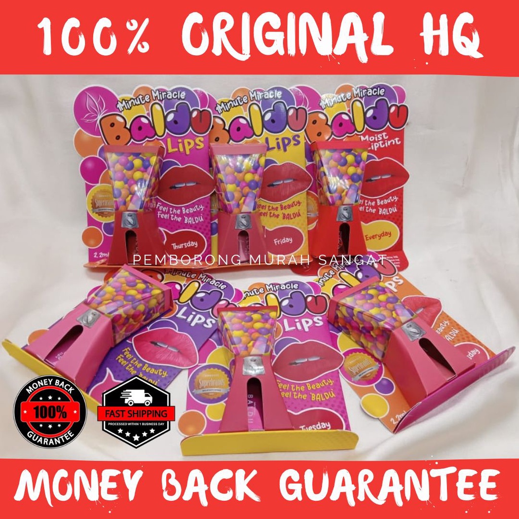 1 MINUTE MIRACLE LIPTINT BALDU LIPS MONDAY - FRIDAY | BALDU MOIST ...