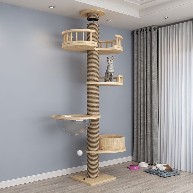 Cat climbing frame Tongtian pillar top sky cat climbing frame solid ...