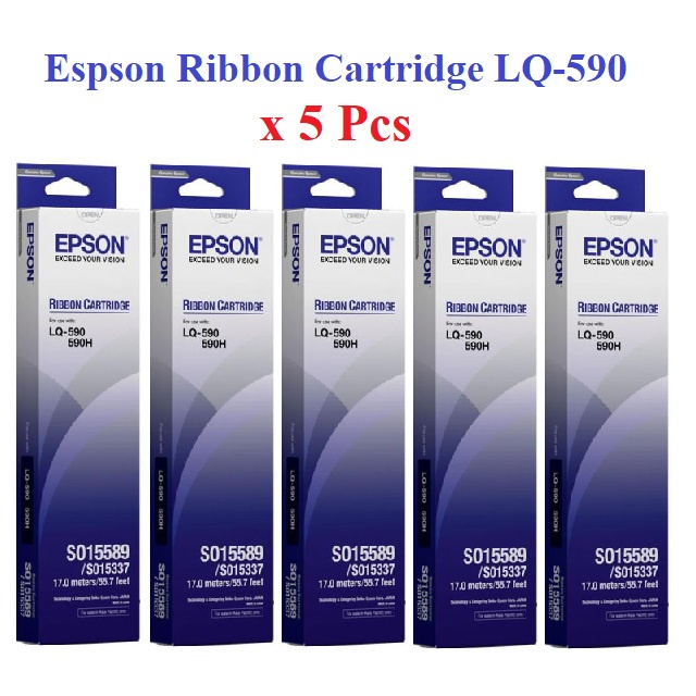 EPSON LQ-590 PRINTER RIBBON CARTRIDGE (5 Pcs) | Shopee Malaysia