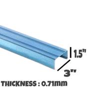 C Purlin (1.5" x 3" x 6m) 0.75 blue C Channel Roof truss Rafters ctruss ...