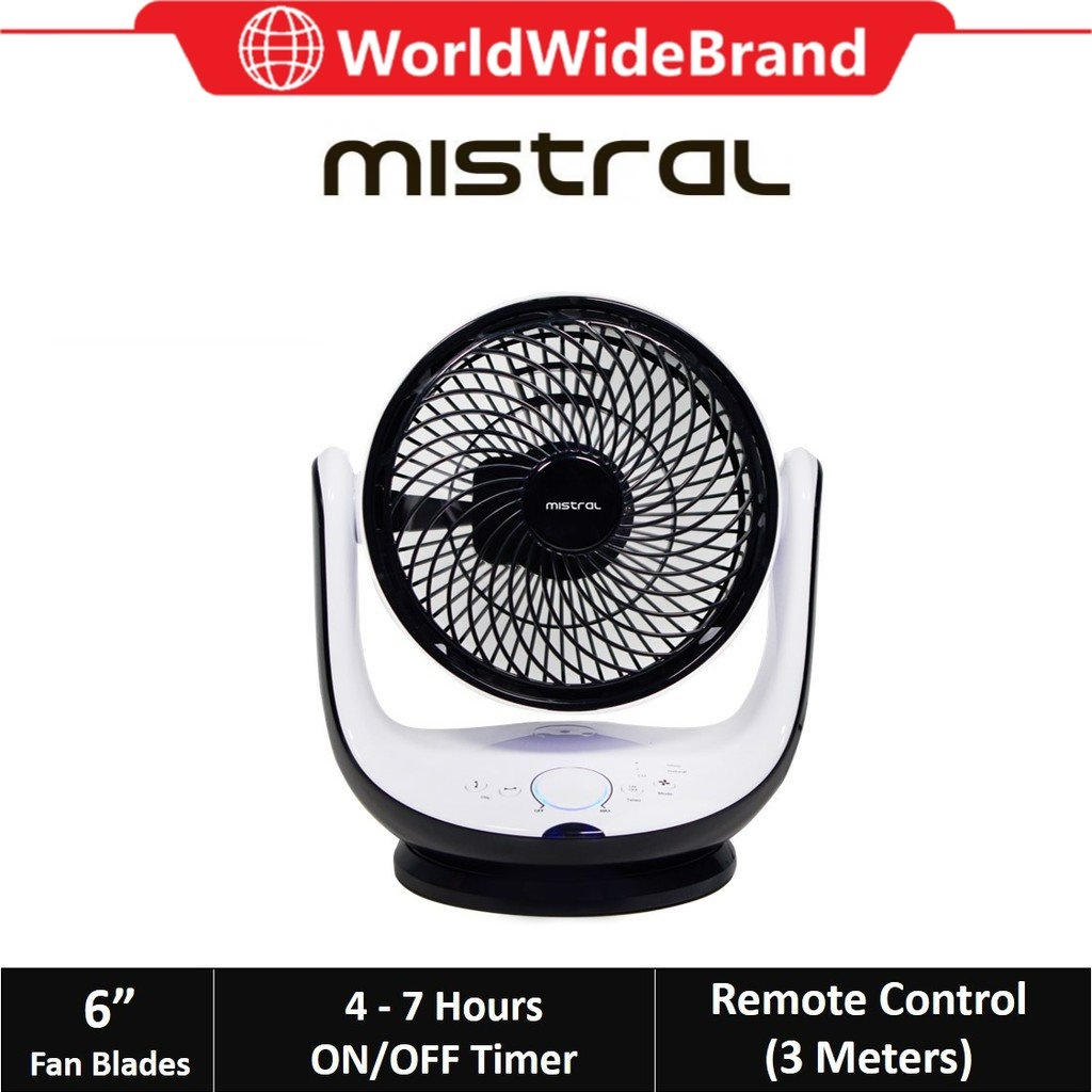 Mistral Silent DC Motor Air Circulator Fan / Table Fan / Oscillation ...
