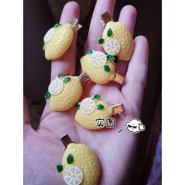 sour lemon hairpin酸酸滴 柠檬🍋发夹😁 | Shopee Malaysia
