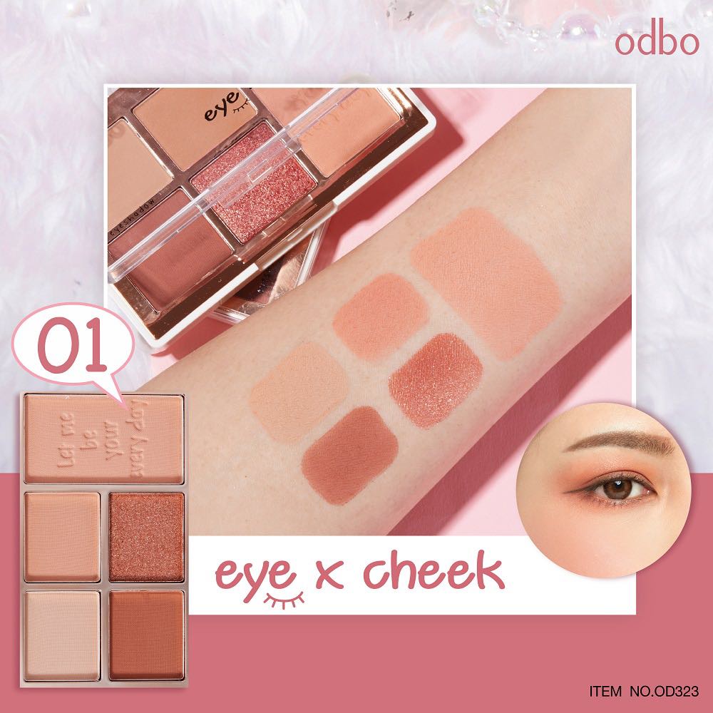 OD1044 Odbo eye x cheek OD1044 Palette Makeup Cheeks Easy To Spread ...