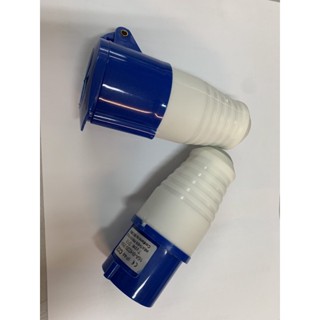 CEE INDUSTRIAL PLUG WALL SOCKET CONNECTOR SOCKET 16A 32A 3 PIN 4 PIN 5 PIN BLUE/RED SINGLE PHASE ...