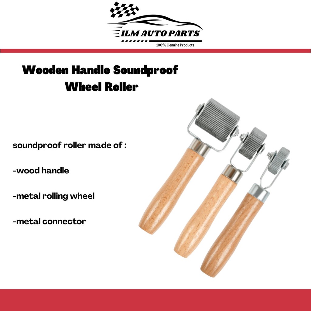[ILM] Wooden Handle Soundproof Wheel Roller For Pressing Pad 12mm 20mm ...