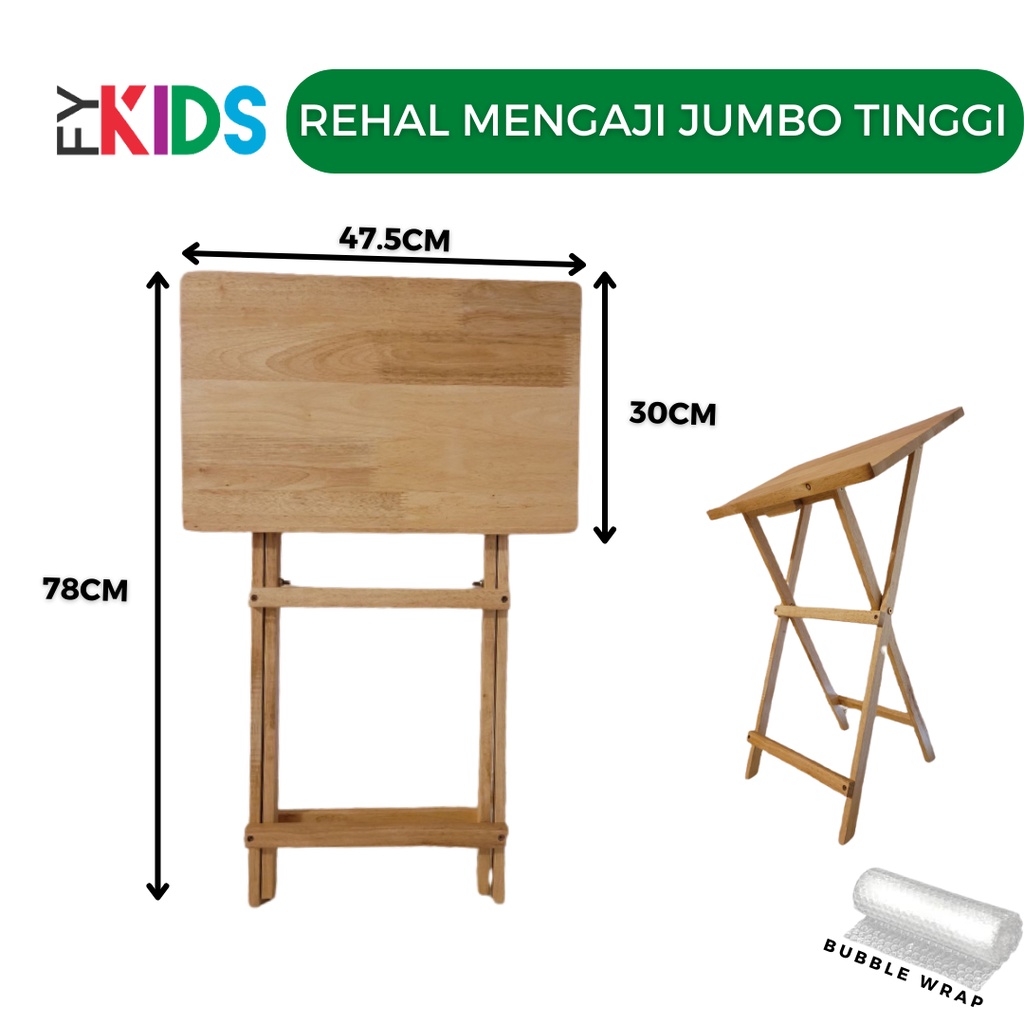 Rehal-Rehal Kayu-REHAL KAYU GETAH JUMBO TINGGI-Meja Mengaji Tinggi-Al ...