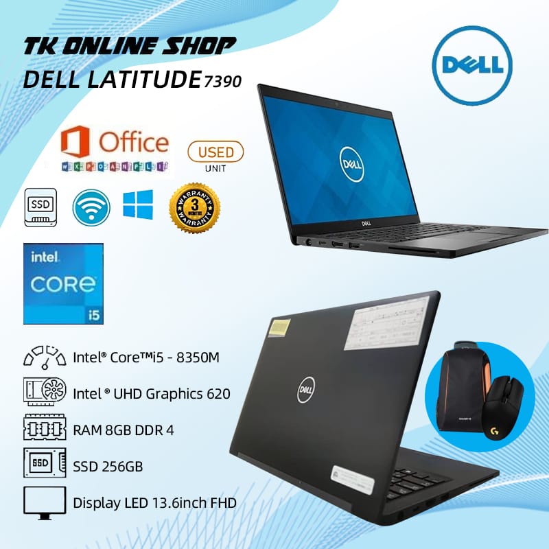 Business Laptop Dell Latitude E7390 Black LED 13.6inch (Intel®i7-8350U ...