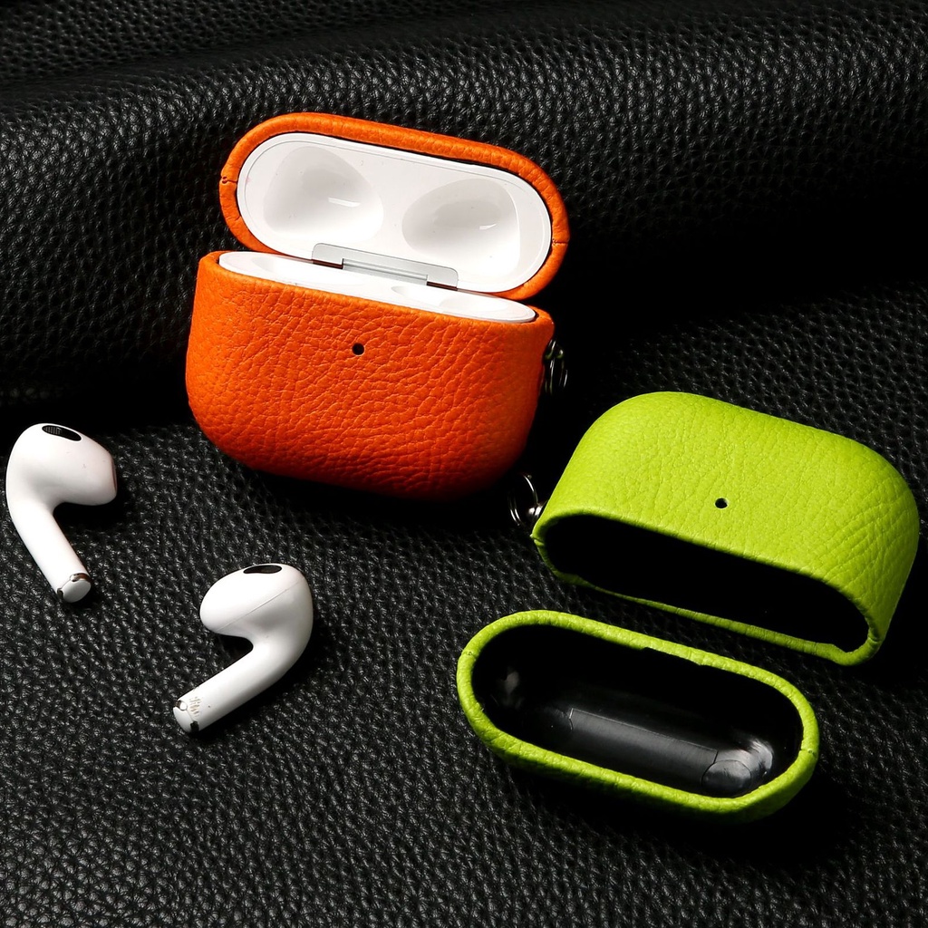 Luxury Earphone Cover for AirPods Pro 2 Litchi Textured Leather Case ...