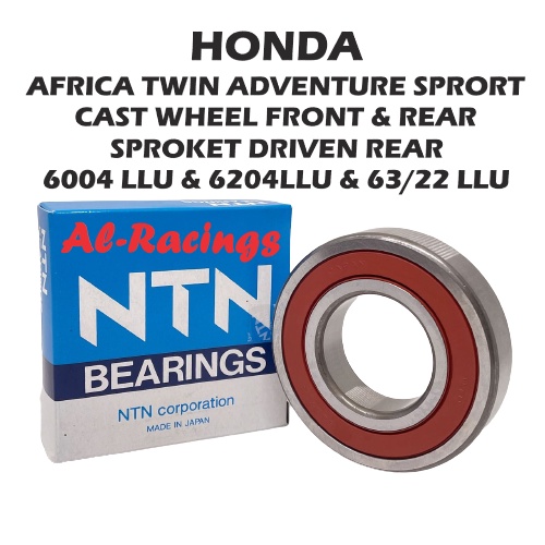 NTN HONDA Africa Twin Adventure Sport Depan Front & Belakang Rear Cast ...
