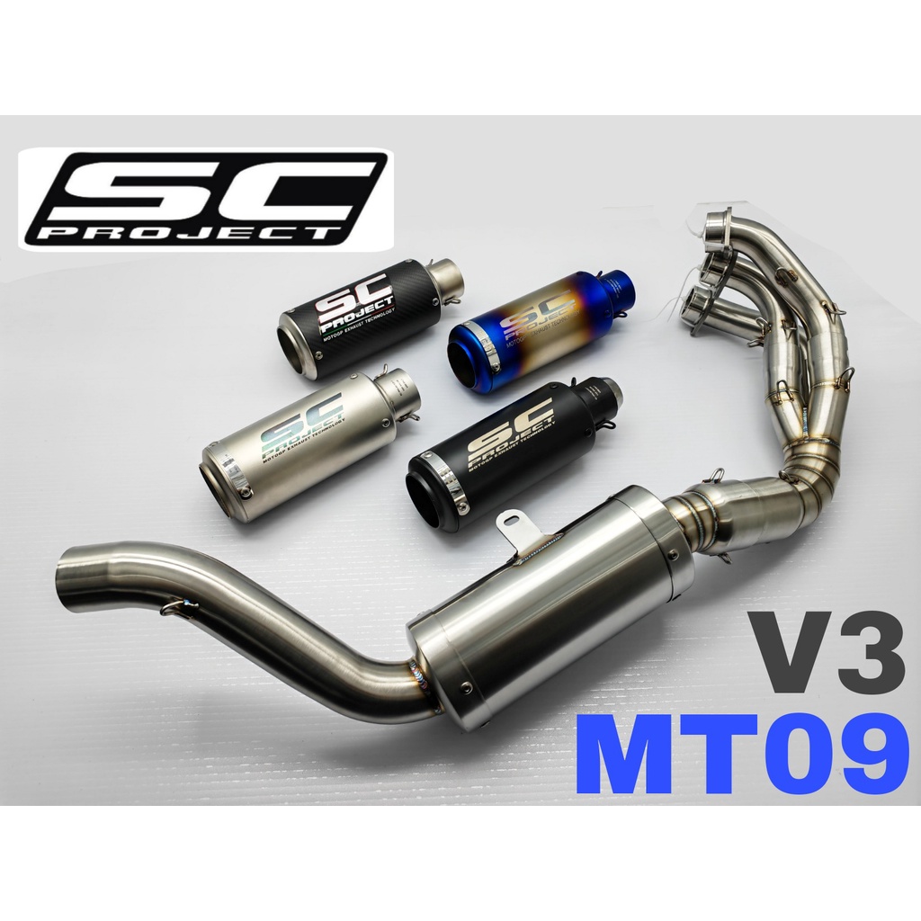 SC Project Yamaha MT09 V3 Exhaust Full System Piping Manifold Stainless ...