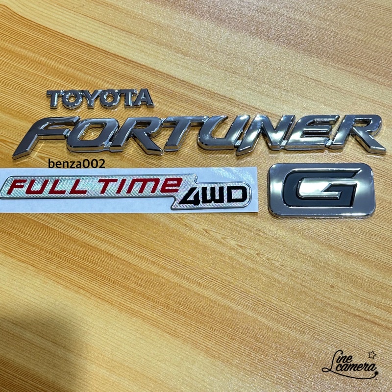 TOYOTA Fortuner FULL Time 4WD G Logo Rear Emblem Per Pcs | Shopee Malaysia