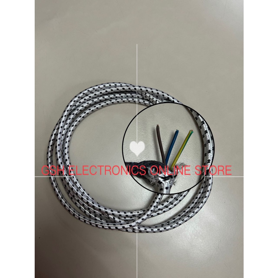 (1METER)COTTON WIRE 40 / 0.15 x 3C 100% PURE FULL COPPER FOR KETTLE ...