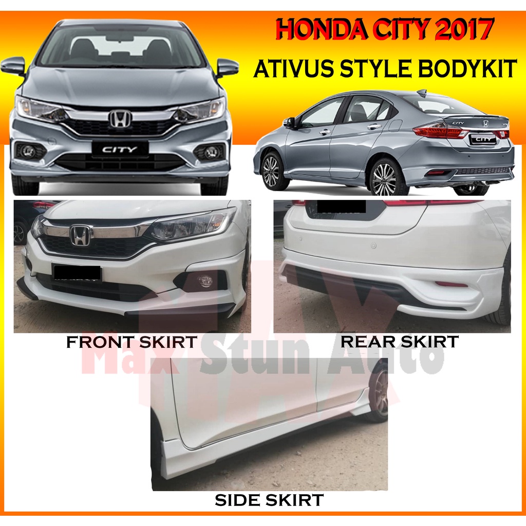 HONDA CITY FACELIFT 2017-2019 ATIVUS LOOK FULLSET SKIRTING BODYKIT (ATS ...