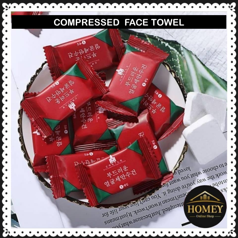 Compressed Towel Disposable Candy Cotton Cleansing Tower Small Square ...