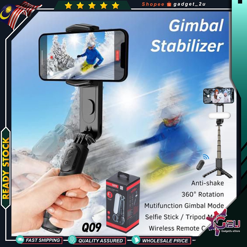 Gimbal Stabilizer L08/ Q09 Mobile Phone Stabilizer Video Shooting Vlog ...