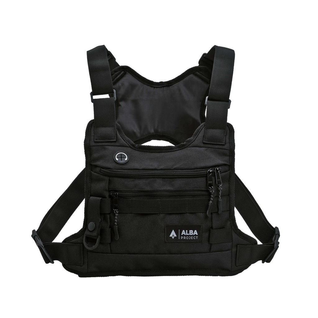 Alba PROJECT - Chest Bag Black Morgan - Tactical Rig Bag Outdoor Chest ...