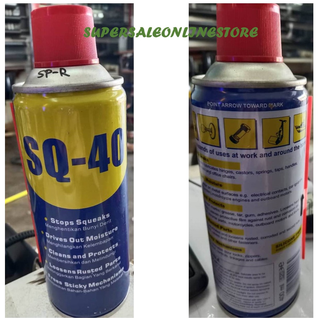 SQ40 Multi Use Product Anti Rust Multi Purpose Lubricant Spray SQ-4D PENETRANT & LUBRICANT SPRAY ...