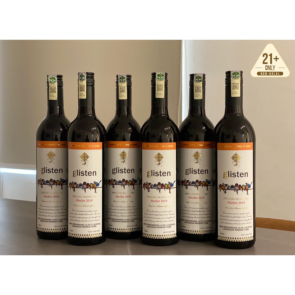 Glisten Merlot 6 bottles x 750ml [Bundle Deal] | Shopee Malaysia