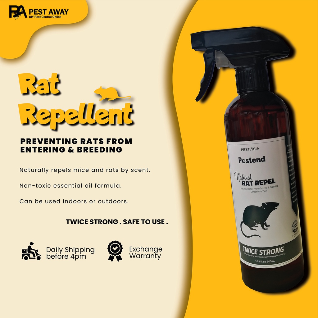 Rat Repellent Spray Twice Strong Peppermint With Heat Sensation 500ml ...