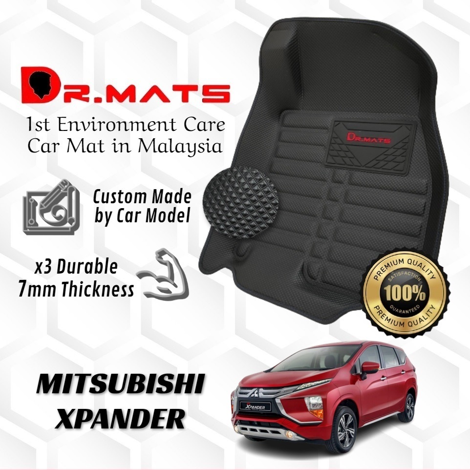 DR.MATS DIAMOND / CLASSIC 5D Mitsubishi Xpander 2017-Present Carpet Car ...
