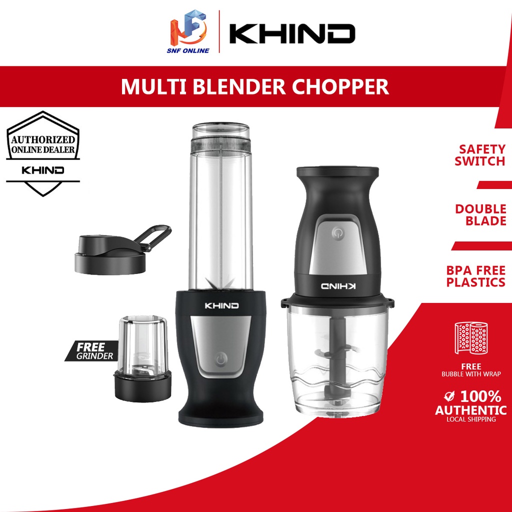 Khind Multifunctional Food Chopper Blender Set BLC99 | Shopee Malaysia