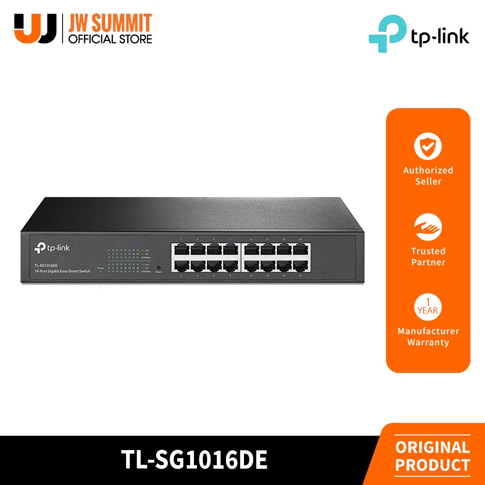 TP-Link TL-SG1016DE 16-Port Gigabit Easy Smart Switch, Plug & Play ...