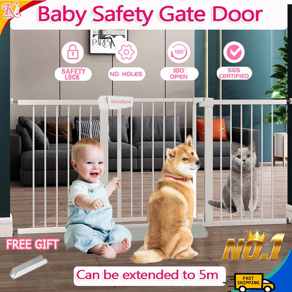Mafababe👶Baby Safety Gate Pagar Baby Safety Gate Door Pagar Bayi Baby ...