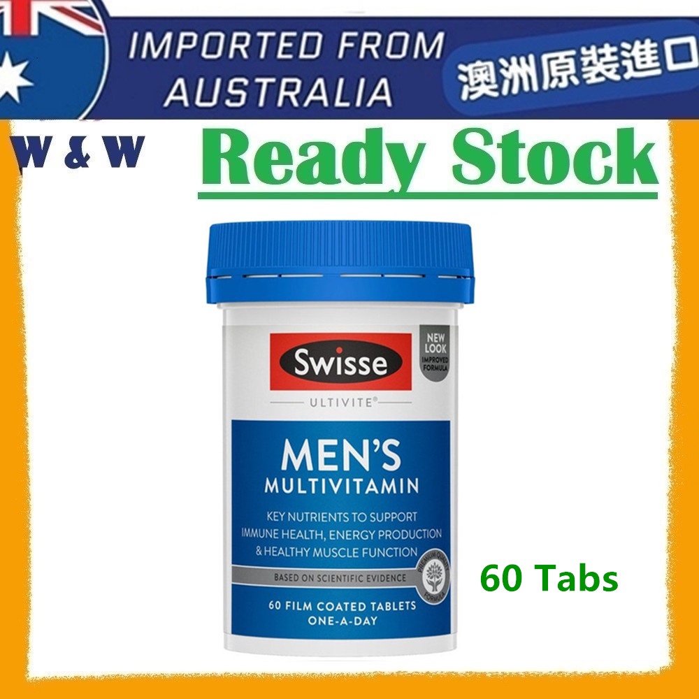 [AUS Import EXP 02/2027] Swisse Men's Ultivite Multivitamin ( 60 Tablets ) | Shopee Malaysia