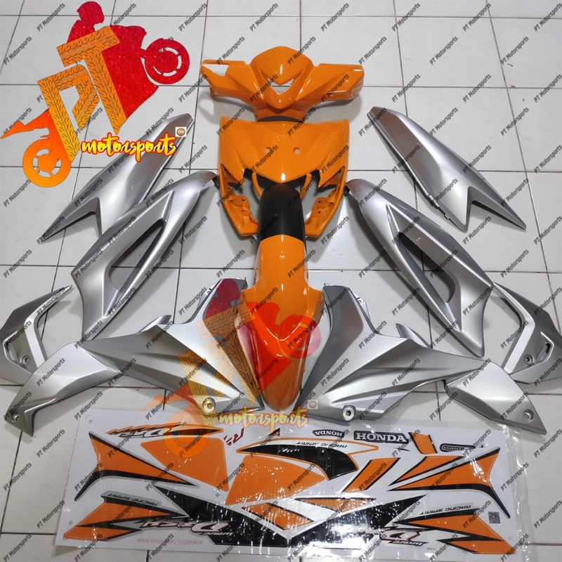 HONDA Dash 110 Full Body Cover Set Coverset Caver Color Parts Dash110 OR Black ORANGE RED BLUE ...