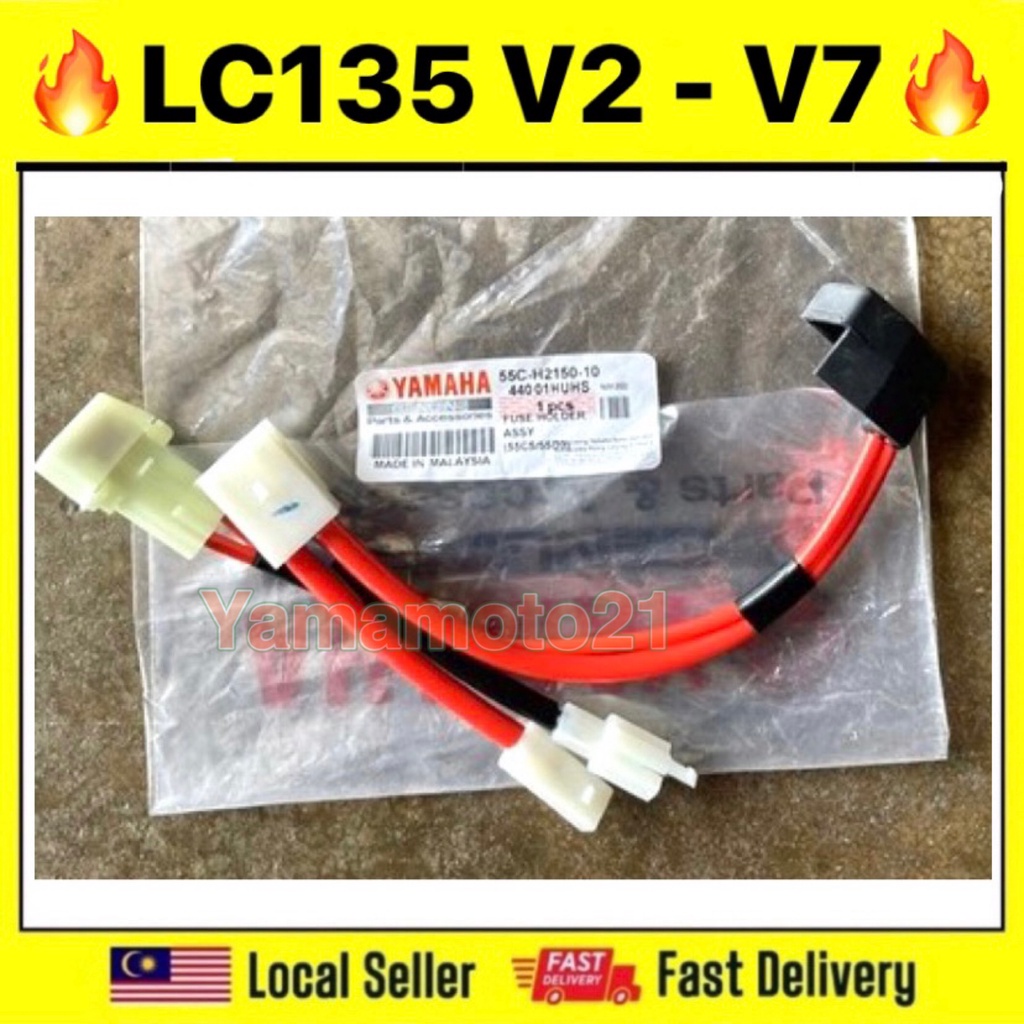 LC135 V2 V3 V4 V5 V6 V7 BATTERY WIRE FUSE HOLDER ASSY ORIGINAL FOR YAMAHA LC135 V2 V3 V4 V5 V6 ...