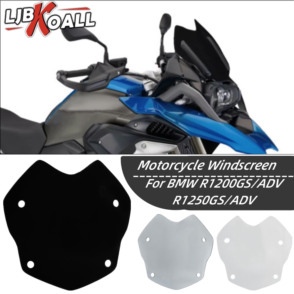 LJBKOALL for BMW R1200GS ADV 2013-2018 Windscreen Touring Windshield ...
