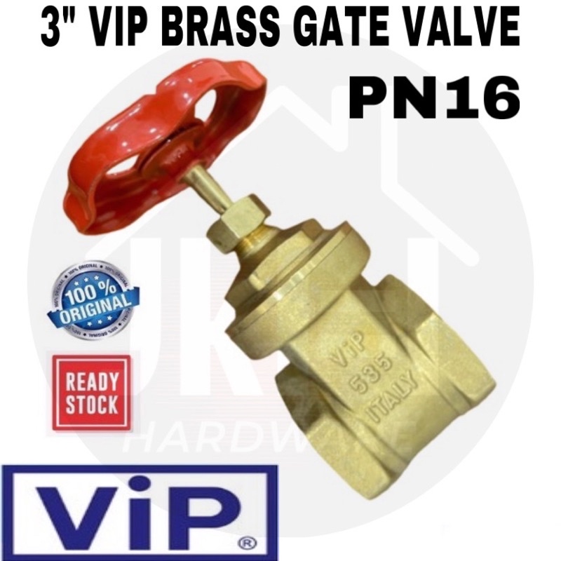 (100% ORIGINAL) 3" VIP BRASS GATE VALVE PN16 | Shopee Malaysia
