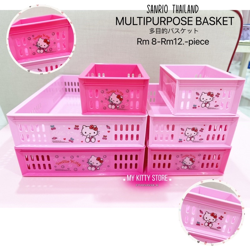 [LIVE SALE] Sanrio Thailand Hello Kitty Multipurpose Basket Desktop ...