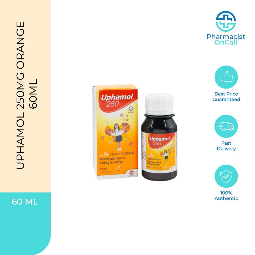 UPHAMOL 250MG ORANGE SUSPENSION 60ML | Shopee Malaysia