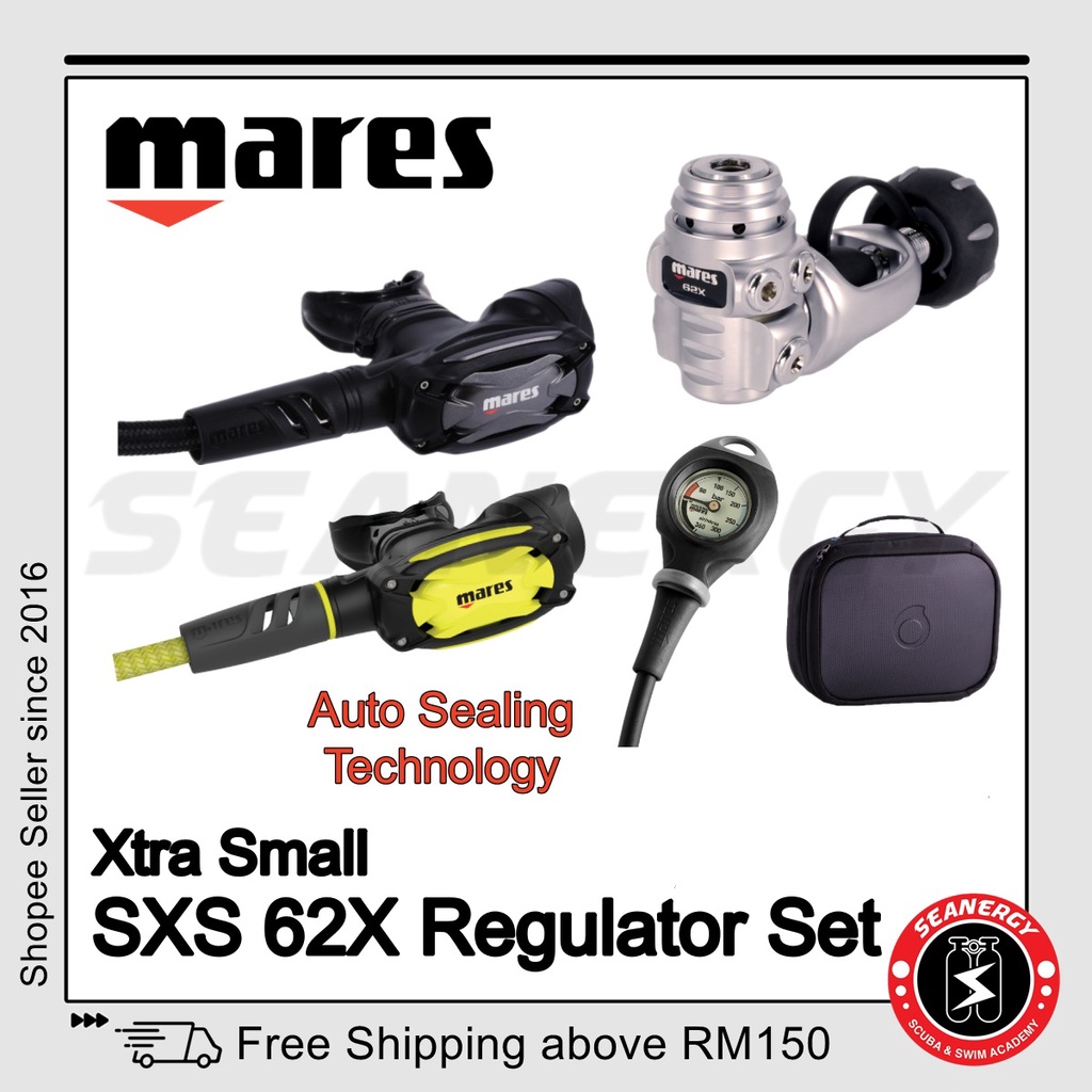 Mares SXS 62X Scuba Regulator Set Balanced First Stage YOKE Second ...