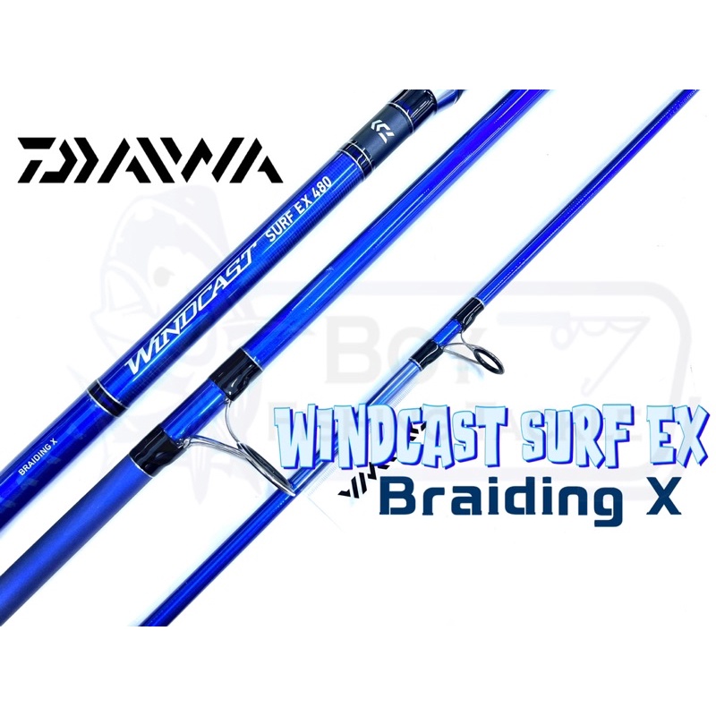 2022 DAIWA WINGCAST SURF EX 480 SURFCASTING FISHING ROD ROD PANTAI ...