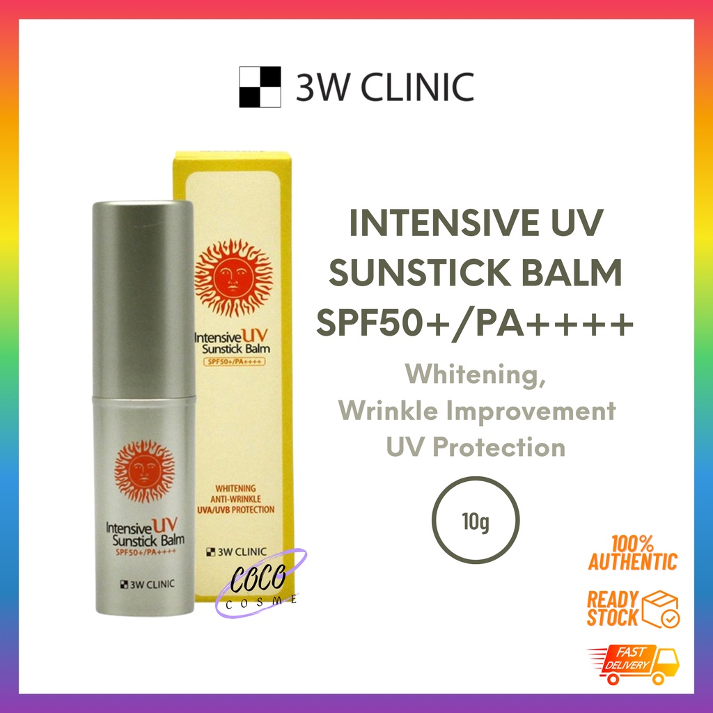 3W CLINIC Intensive UV Sunstick Balm SPF50+/PA++++ 10g | Shopee Malaysia