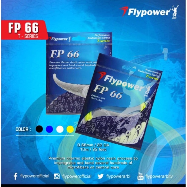 Flypower 66 T Series Badminton Strings | Shopee Malaysia