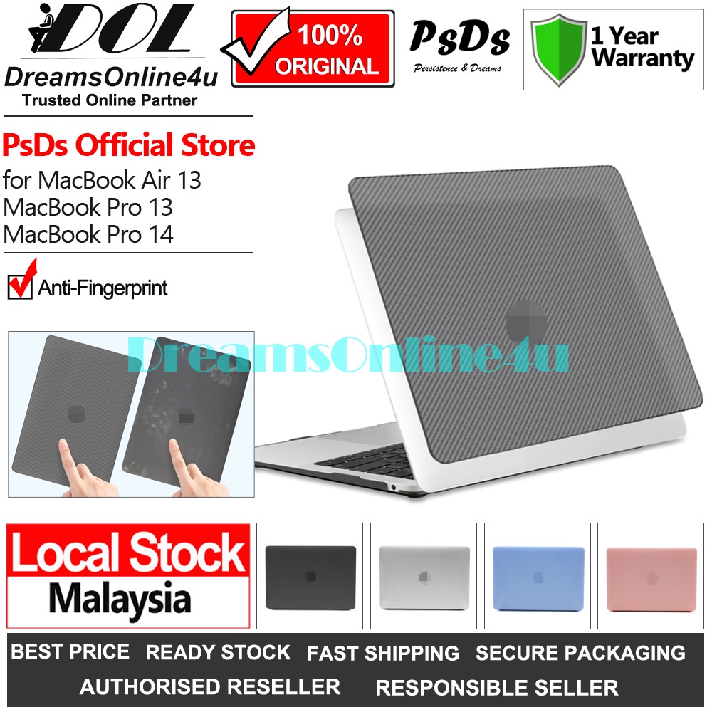 PsDs Anti-fingerprint Slim Light Weight Fiber Carbon Cover Case Laptop ...