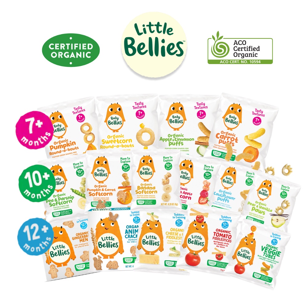Little Bellies Organic Baby Puff Round A Bouts Healthy Snack Rice ...