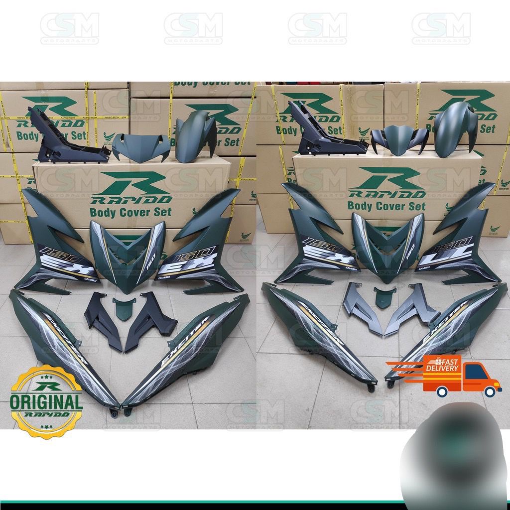 *[READY STOCK] Coverset Bodyset Yamaha EXCITER 150 Y15 Y15ZR V1 V2 Matt ...