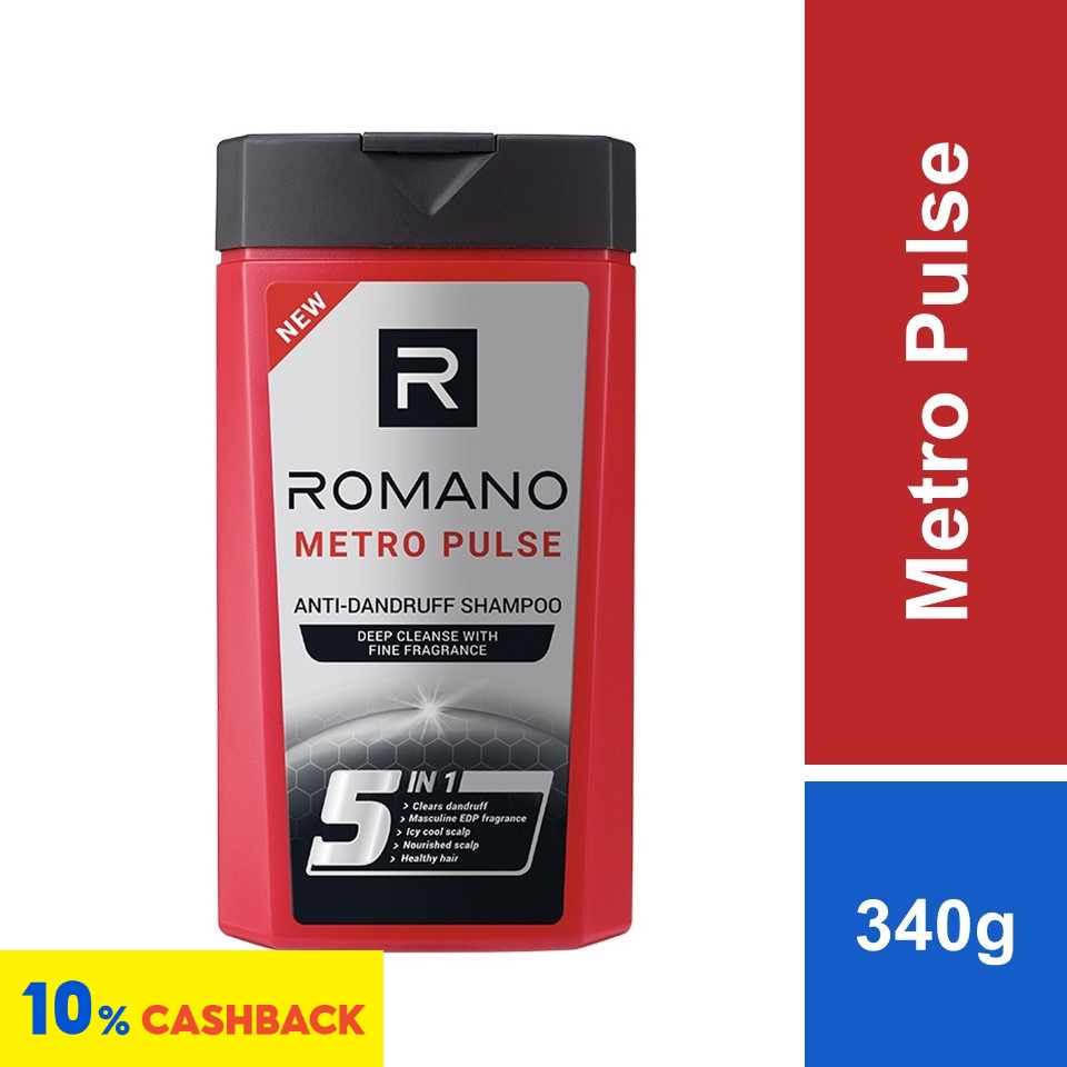 Romano Shampoo Anti Dandruff Metro Pulse (340g) | Shopee Malaysia
