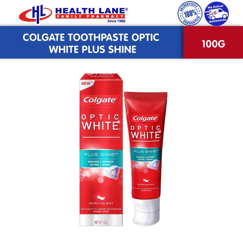 Colgate Toothpaste Optic White Plus Shine (100g) | Shopee Malaysia