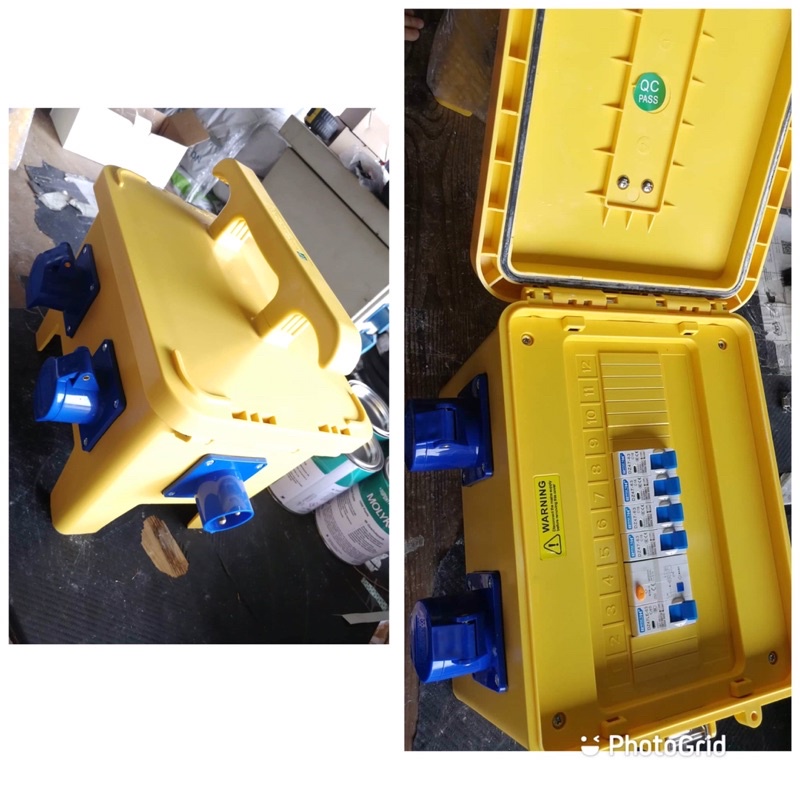 PORTABLE DISTRIBUTION BOX C/W ELCB WITH 4 or 6 INDUSTRIAL SOCKET OUTLET ...